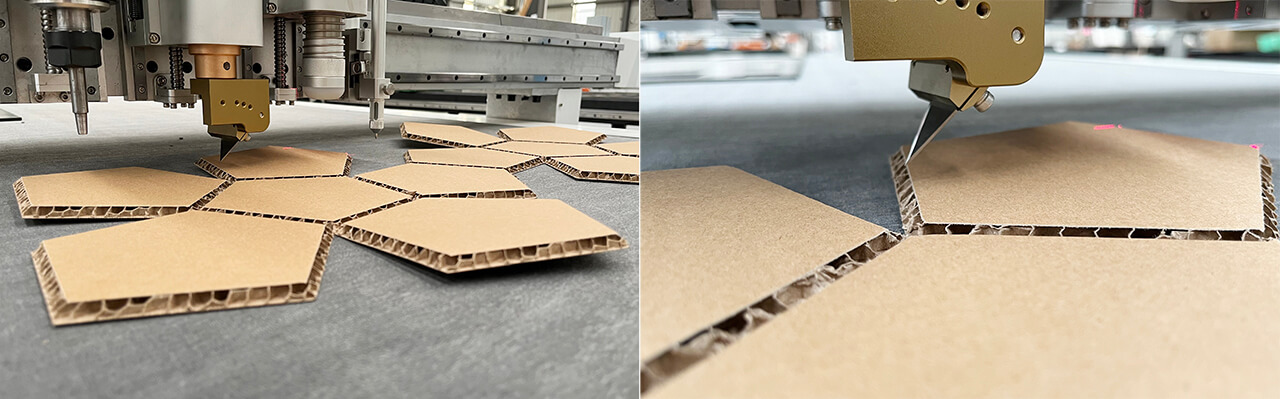 Honeycomb Cardboard Carton CNC Oscillating Knife Cutting Machine ...
